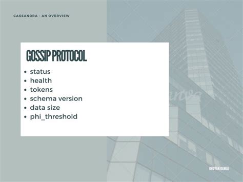 apache cassandra architecture internals ppt