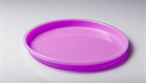 Premium Photo | A purple frisbee on a white background