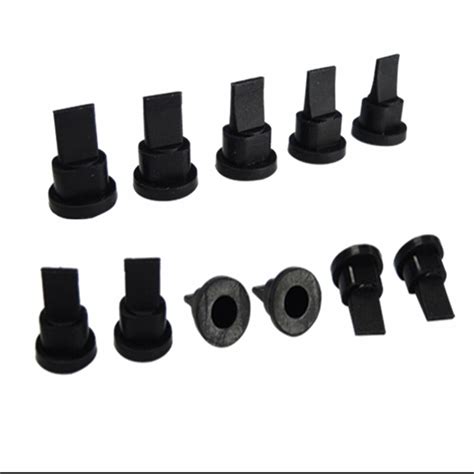 10 Pieces Black Silicone Duckbill Valve One Way Ch Grandado