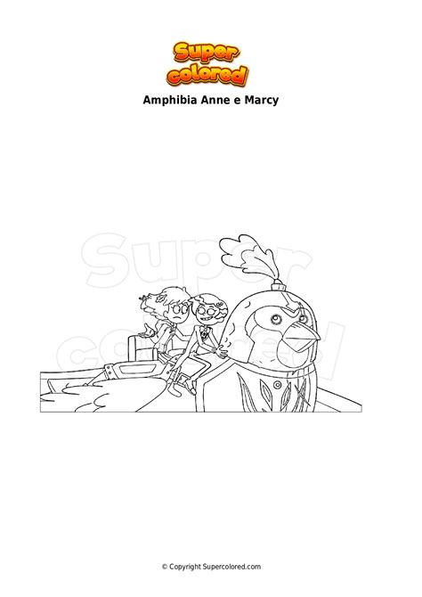 Coloring Page Amphibia Anne E Marcy
