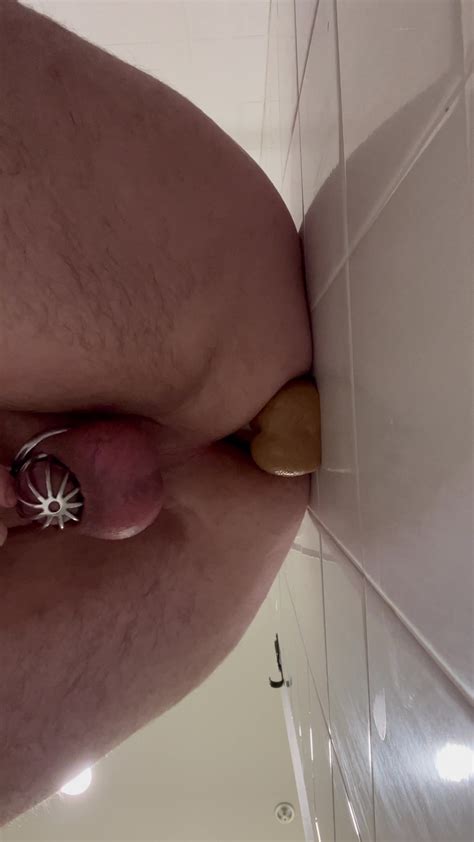 Chastity Slave Takes Dildo Thisvid Com