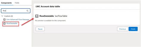 display records in lightning data table using salesforce screen flows