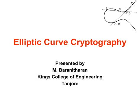 Elliptical Curve Cryptography Ppt