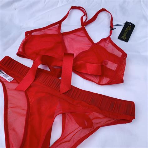 Dolls Kill Womens Burgundy And Red Panties Depop
