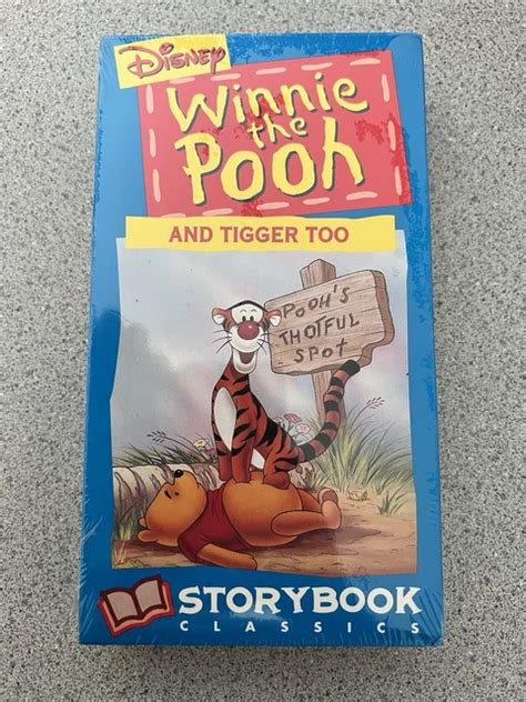 Disney Winnie The Pooh Tigger Too Storybook Classics Vhs Tape Sealed