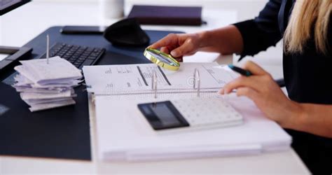 Auditor Investigating Corporate Fraud Stock Image Image Of Managing