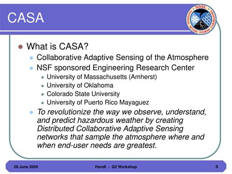 Ppt Casa Collaborative Adaptive Sensing Of The Atmosphere Nwrtpar