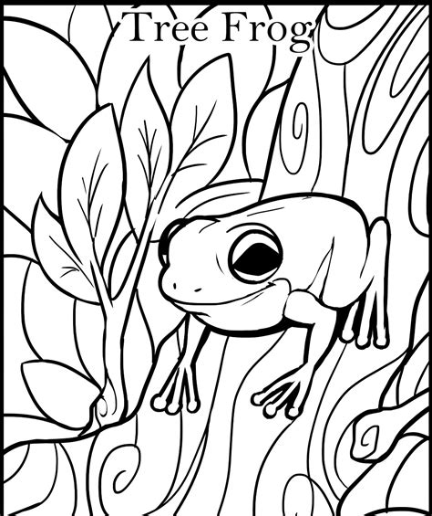 Tree Frog Coloring Pages Free Download On ClipArtMag