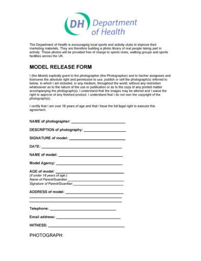 50 Best Model Release Forms Free Templates ᐅ TemplateLab
