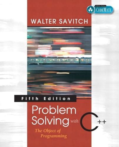 Problem Solving With C The Object Of Programming Savitch Walter 9780201703900 Abebooks