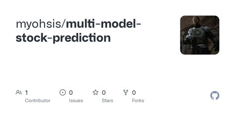 Github Myohsismulti Model Stock Prediction
