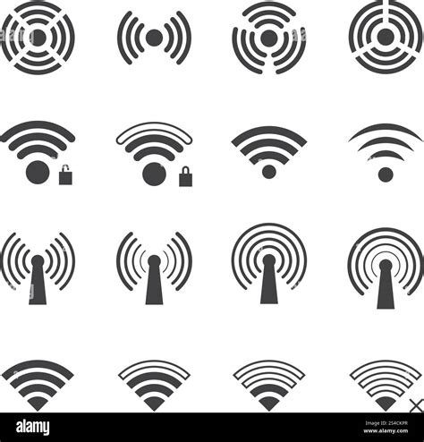 Wireless And Wifi Vector Icons Wireless And Wifi Vector Icons Wifi Connection Symbols And