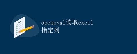 openpyxl读取excel指定列 极客教程