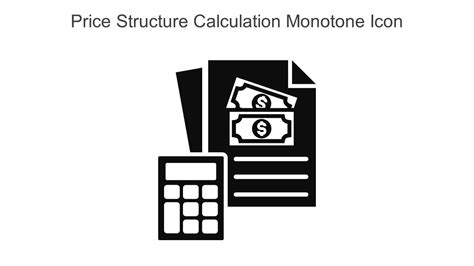 Price Structure Calculation Monotone Icon In Powerpoint Pptx Png And Editable Eps Format Ppt Slide