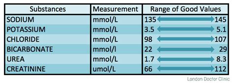 Renal Profile Normal Range Olivia Cameron