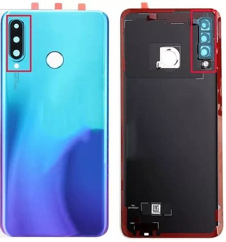 Tapa Trasera Compatible Huawei P Lite Azul Tornaso Lente Mercadolibre