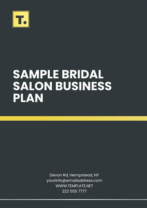 Free Salon Business Plan Templates Editable And Printable