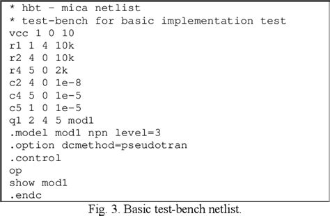 Figure 3 From Compact Device Modeling Using Verilog Ams And Adms Semantic Scholar