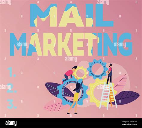 Handwriting Text Mail Marketing Business Approach Act Of Sending A Commercial Messages