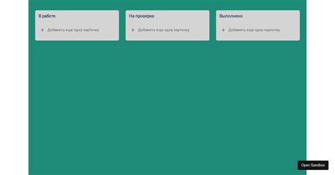 Task Board Codesandbox