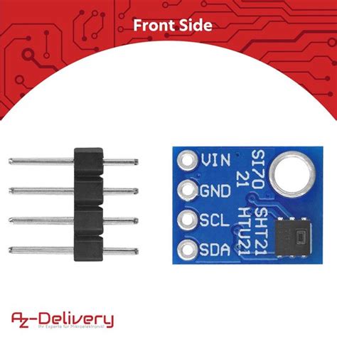 Azdelivery Gy 21 Htu21 Vochtigheids En Temperatuursensor Compatibel Met Arduino Bol