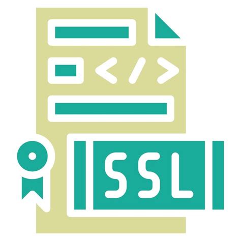 Premium Vector Ssl File Vector Icon Illustration Of Coding And