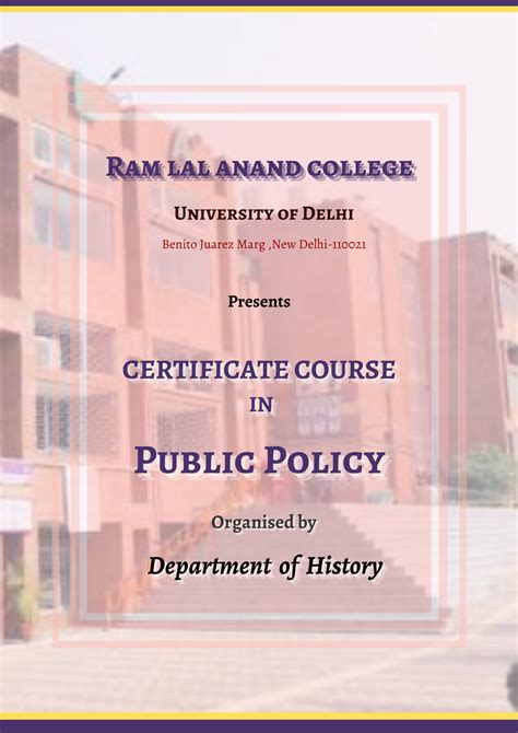Course Module Amritanshu Singh Ram Lal Anand College Ram Lal Anand College Ram Lal Anand