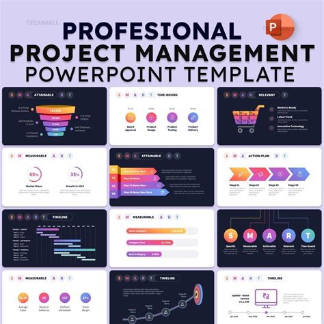 Project Management Powerpoint Presentation Template Etsy