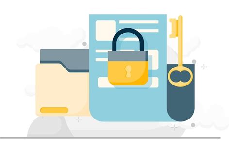 Premium Vector Illustration Of Folders And Documents Locked With Security Code Premium Vector Illustration Of Folders And Documents Locked With Security Code