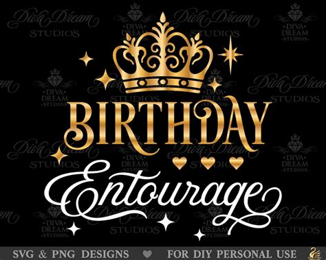 Birthday Entourage Svg Birthday Crew Svg Birthday Squad Svg Birthday