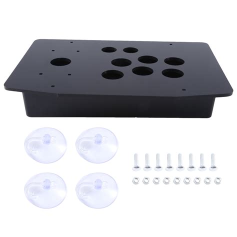 Diy Arcade Joystick Replacement Acrylic Panel Case Black Sturdy