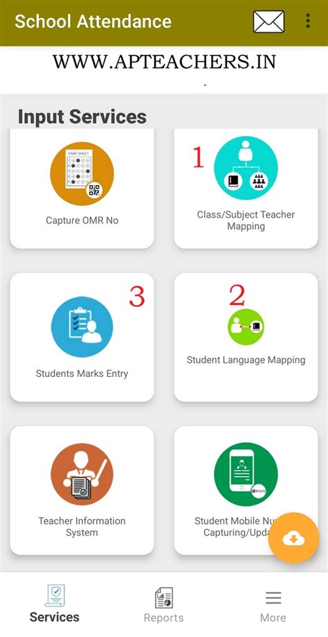 SAMP FA Students Marks Entry In School Attendance APP Detailed Process APTEACHERS Website