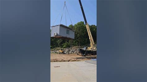 크레인으로 컨테이너 옮기기 컨테이너크레인 Youtube