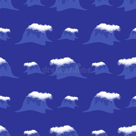 Seamless Sea Pattern With Repeating Waves Stock Illustration Illustration Of Backdrop Water
