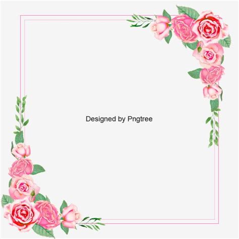 รูปกรอบดอกไม้สวย ๆ Png เฟรมภาพตัดปะ ดอกไม้ แบบแผนภาพ Png และ Psd สำหรับดาวน์โหลดฟรี กรอบ