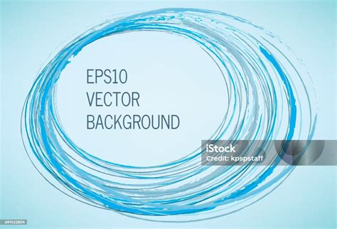 수채화 원형 텍스처입니다 잉크 스트로크 흰색 바탕에 둥근 간단한 스타일입니다 벡터 일러스트 레이 션 그런 지 서클의 얼룩 0명에 대한 스톡 벡터 아트 및 기타 이미지