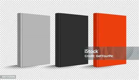 빈 수직 하드 커버 책 세트 벡터 일러스트레이션 투명 배경에서 격리 책에 대한 스톡 벡터 아트 및 기타 이미지 책 서 있기 투명 배경 Istock