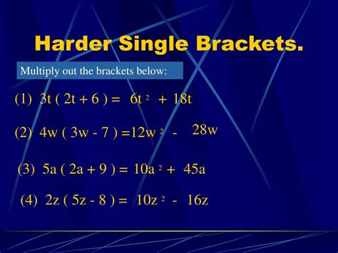 PPT Multiplying Out Single Brackets PowerPoint Presentation Free Download ID 4551665
