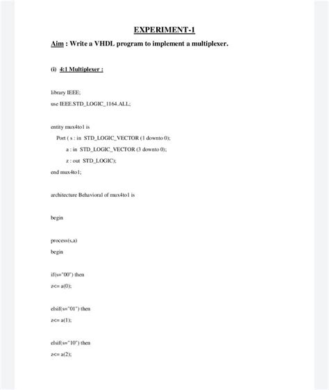 Vhdl Laboratory Manual Experiment File On Vhdl