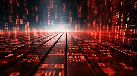 Premium Ai Image Abstract Digital Background With Binary Code And Ai Algorithms Running