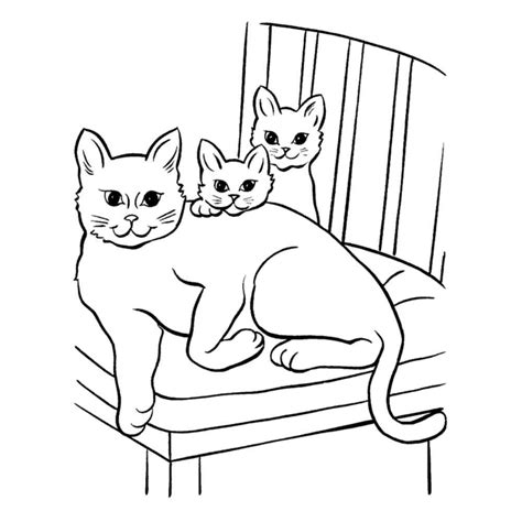 Кошки и коты раскраски (Много фото!) - drawpics.ru