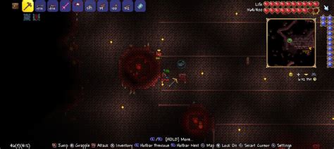 Cool Crimson Heart Ball I Found Before Clapping Boc Rterraria