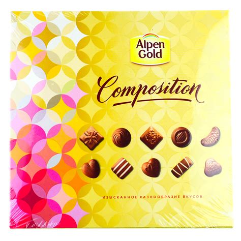 Конфеты шоколадные Alpen Gold (Альпен Гольд) 180г Composition купить с ...
