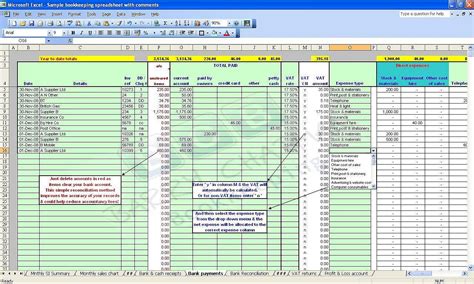 Self Employed Record Keeping Spreadsheet Inside Spreadsheet Example Of