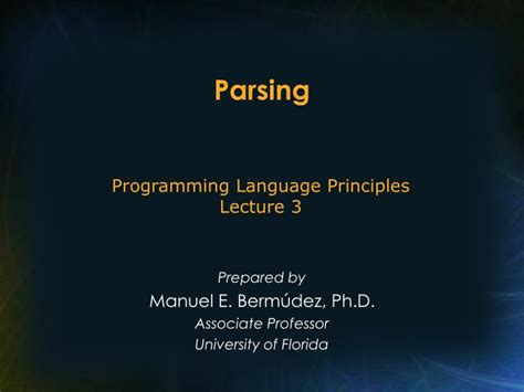 Ppt Parsing Powerpoint Presentation Free Download Id3281869