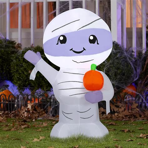 Gemmy Cute Mummy Inflatable Halloween Lawn Décor Bjs Wholesale Club