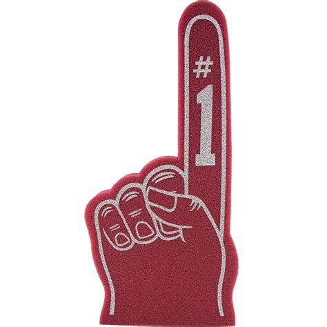 Giant Foam Finger 18 Inch Number 1 Universal Foam Hand For All