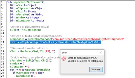 Macro para separar texto en párrafos Español Ask LibreOffice