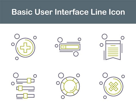 Basic User Interface Vector Icon Set 20708480 Vector Art At Vecteezy