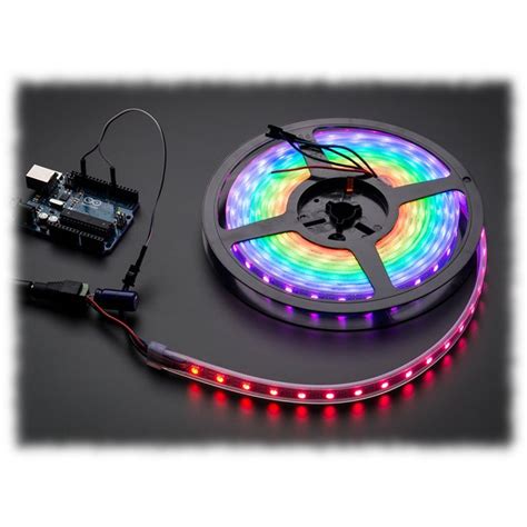 NeoPixel RGB Led Strip LEDs Per M STRIP BLACK